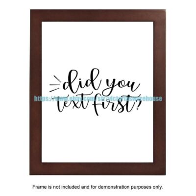 did you text first door wall welcome sign 8x10" print bedroom wall ...