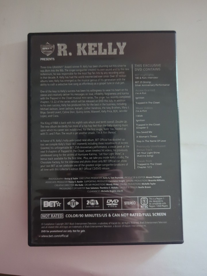R. Kelly BET Presents DVD 2007 Music Videos Performance Highlights | eBay