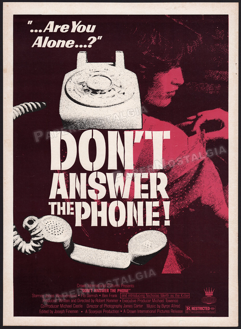 DON'T ANSWER THE PHONE!__Original 1980 Trade print AD / poster__Flo ...