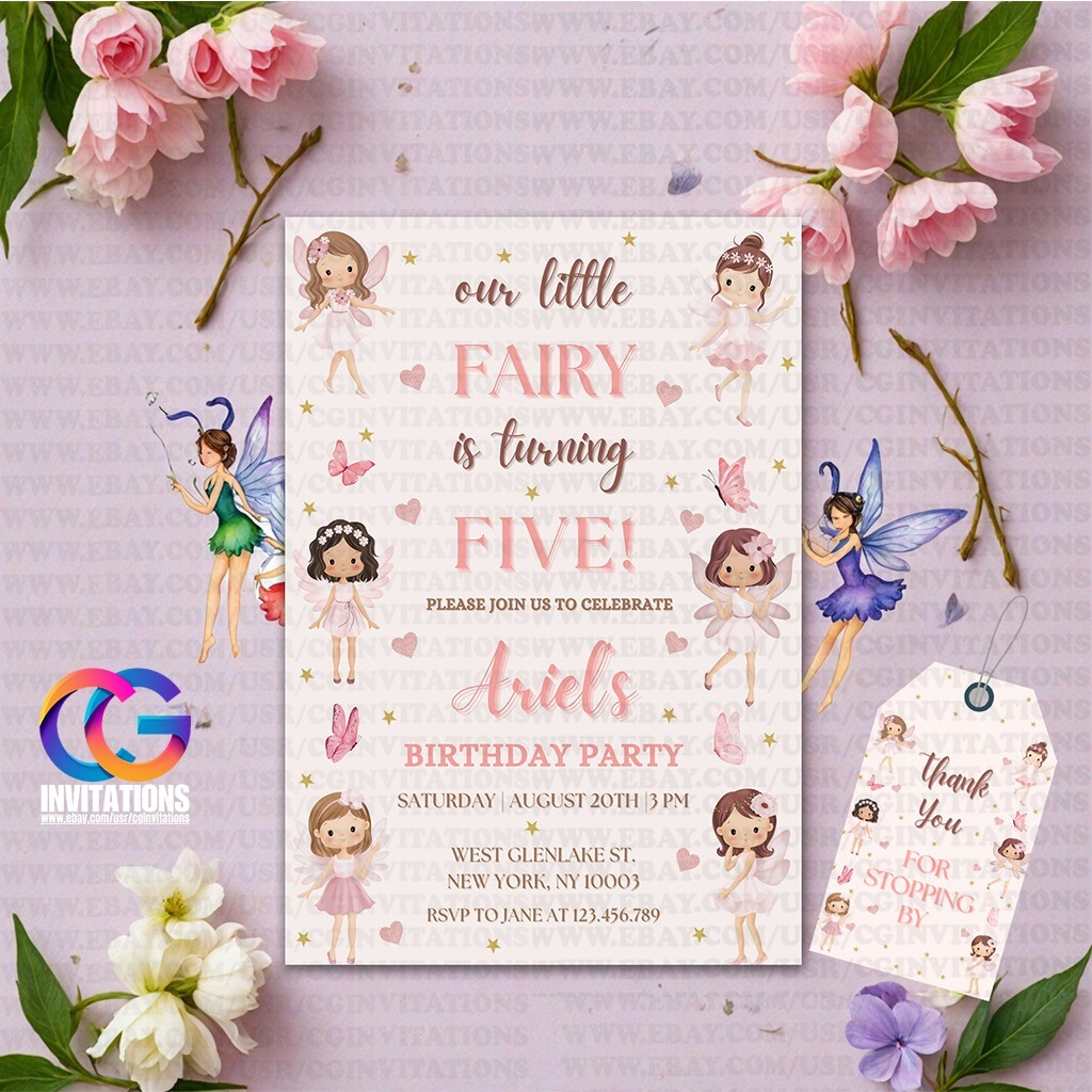 Fairy Birthday Invitation Ideas Fairy Birthday Party Invitations