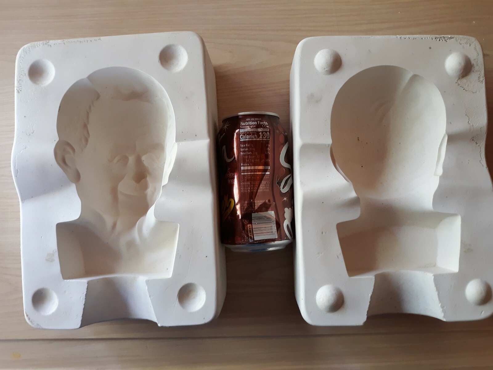 William Wallace Jr Mold 2001 Grandpa II Head 7" Slip Casting Ceramic ...