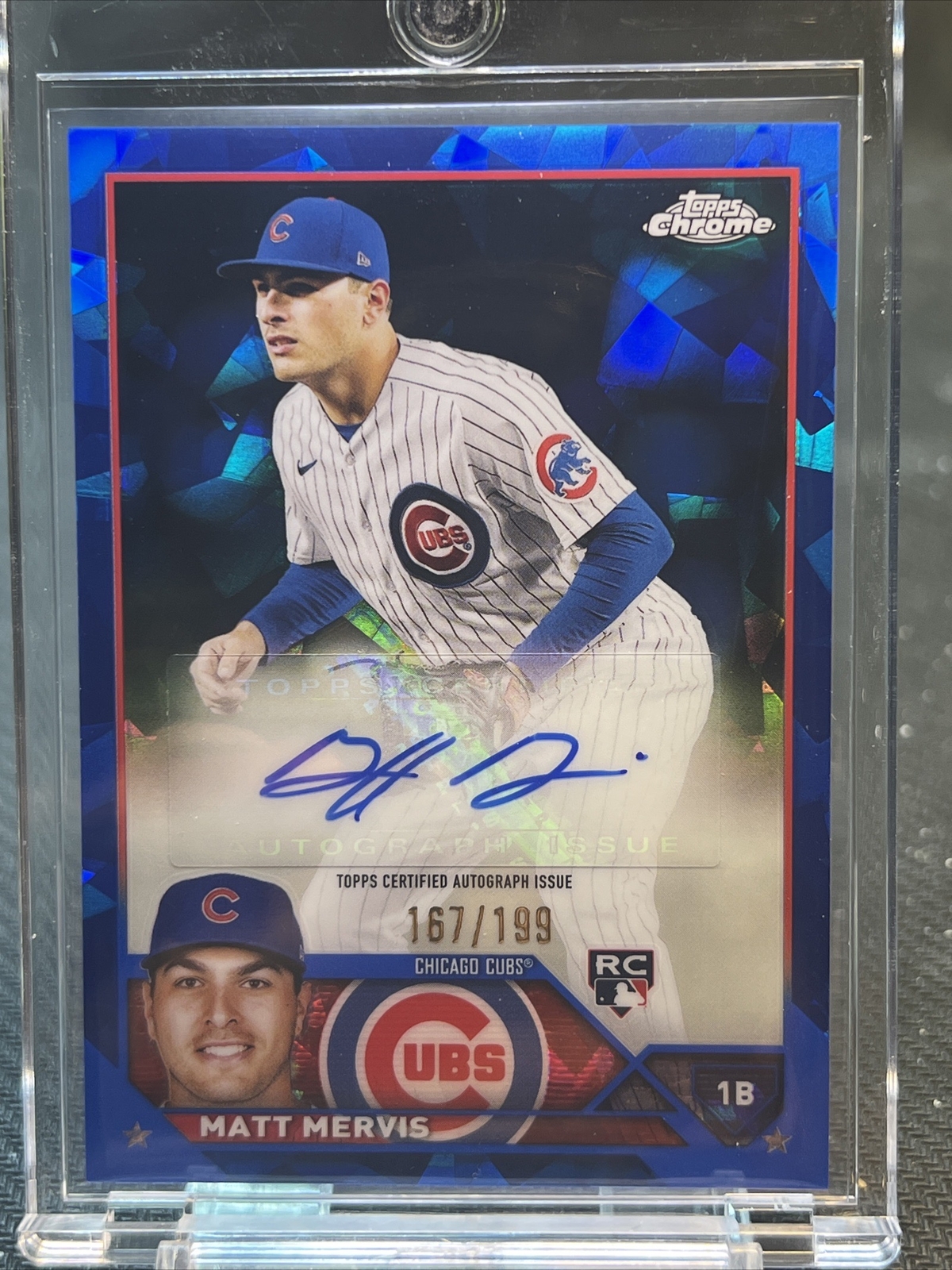 2023 Topps Chrome Update Sapphire Autograph Matt Mervis RC #167/199 | eBay