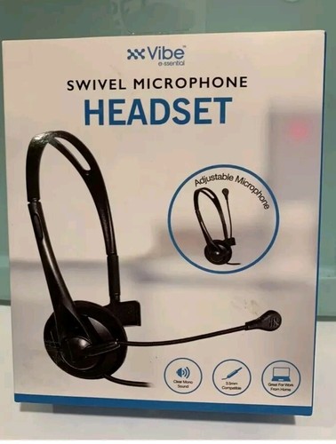 New VIBE 3.5mm Plug-in Mono Headset With Swivel Microphone | eBay