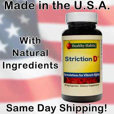 Striction D Premium Blood Sugar Support 60 Capsules Healthy Habits FREE ...