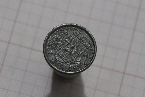 🧭 🇩🇪 GERMANY WAR MONEY TOKEN ISERLOHN 10 PFENNIG 1917 HIGH GRADE B62 ...