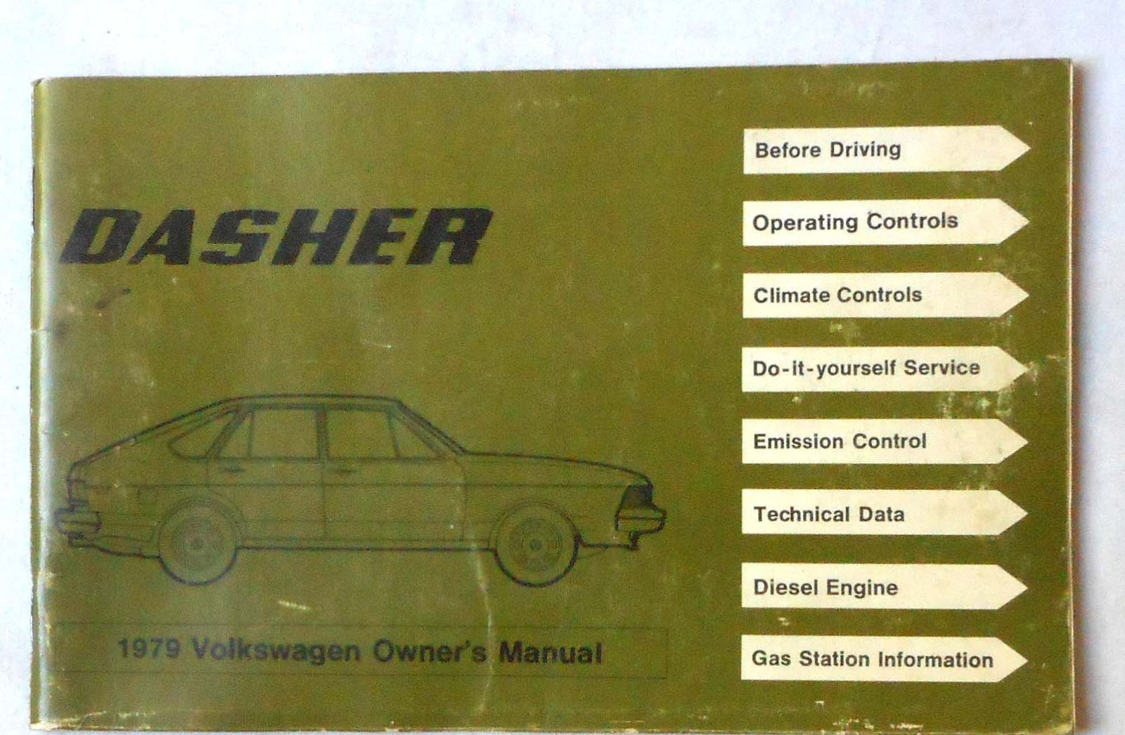 1979 VOLKSWAGEN DASHER OWNERS MANUAL ORIGINAL VW | eBay