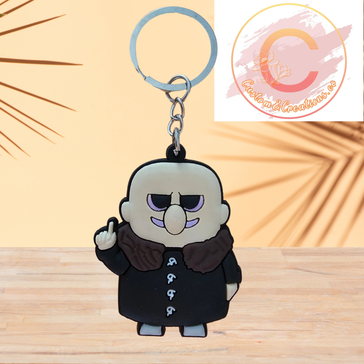 THE ADDAMS FAMILY UNCLE FESTER KEYCHAIN 86 c | eBay
