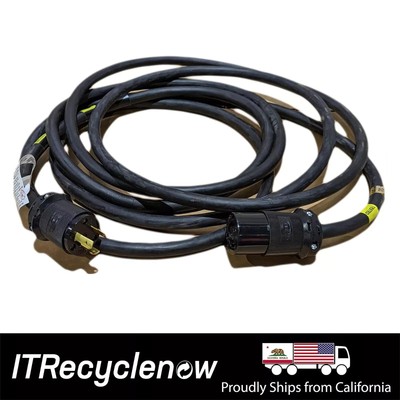 L6-30p to L6-30C 20ft Southwire P-136-29 250V Extension Hook Up Cable ...
