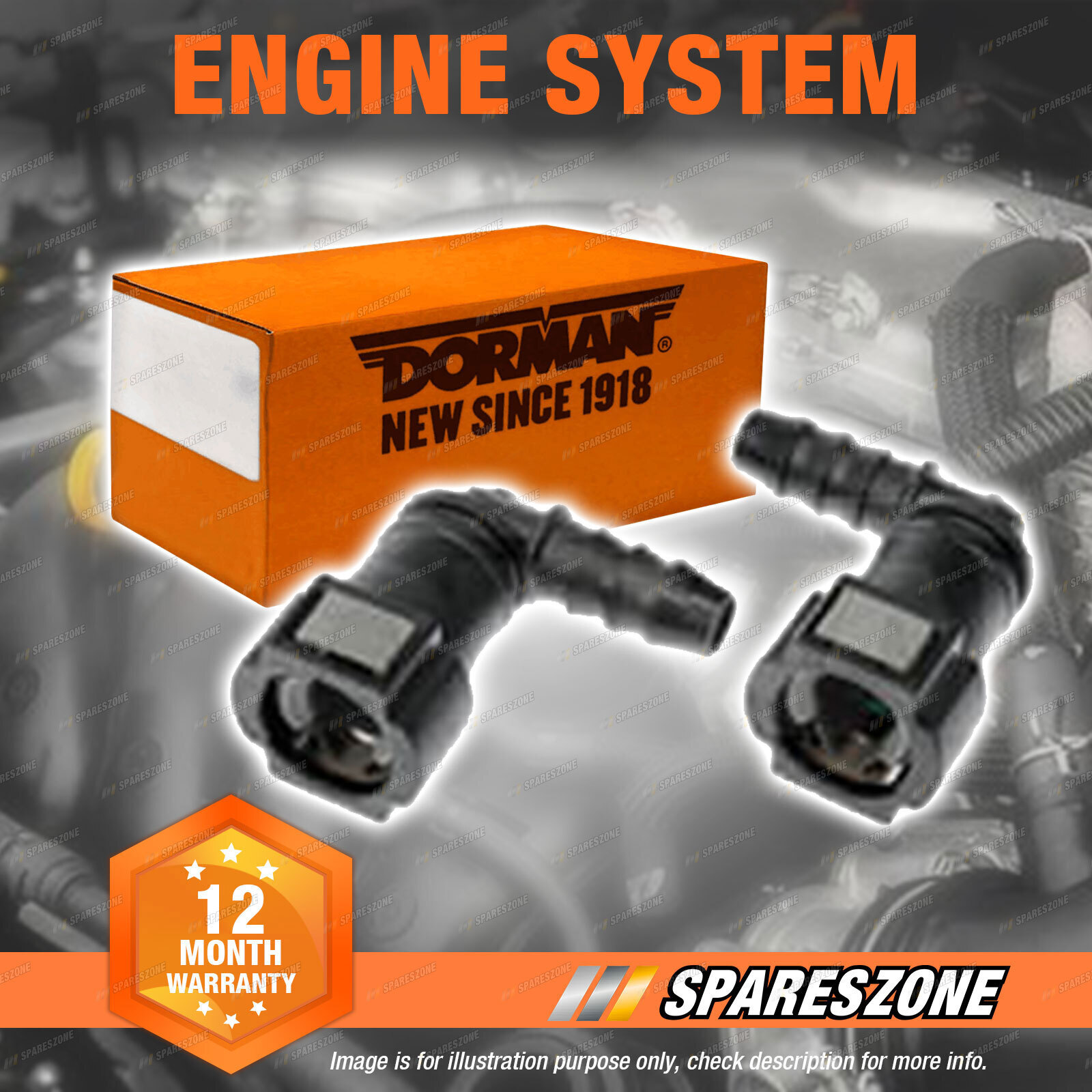 Dorman Quick Connector 10mm Steel to 8mm Nylon 90 - Part Number 800-172 ...