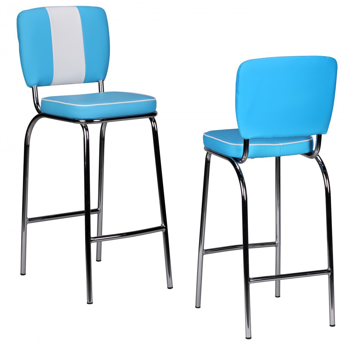 2er Set Barhocker American Diner Barstuhl 50er Jahre Retro Stuhl US ...