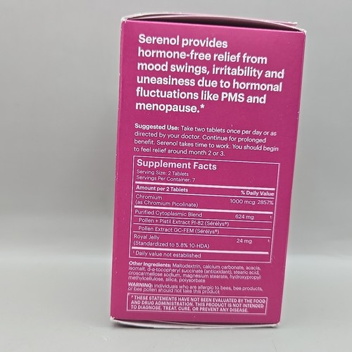 NEW Serenol Mood Swing & Irritability Supplement 7 Day Supply (14 ...