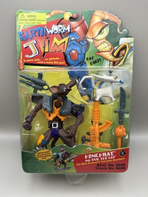 Henchrat Earthworm Jim 1994 Playmates Action Figure NEW SEALED | eBay