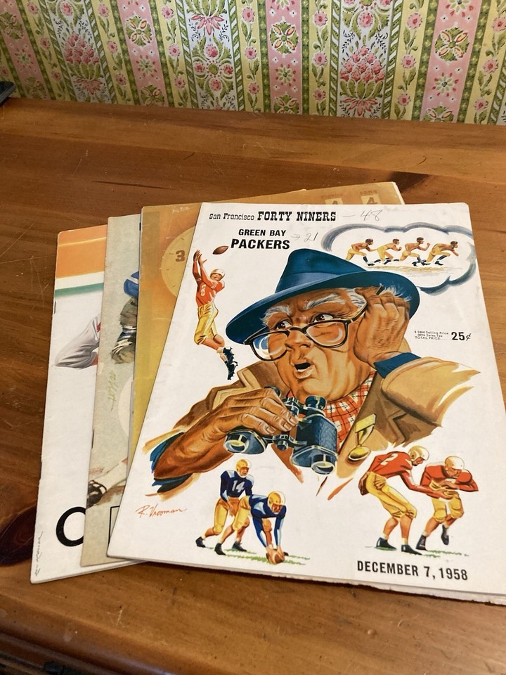 ( 4) four old NFL Programs 1950’s | eBay