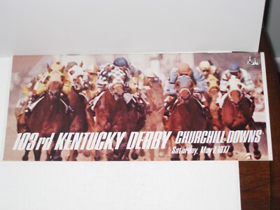 1977 Kentucky Derby Program and Two Dollars Win Ticket # 3-Seattle Slew ...