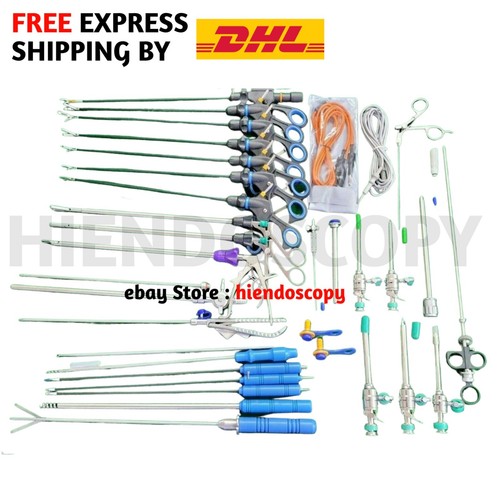 Laparoscopic Surgery Set 5x330mm Laparoscopy Endoscopy Surgical ...