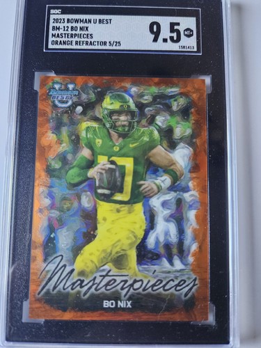 2023 Bowman's Best University - Bowman Masterpieces Bo Nix #BM-12 ...