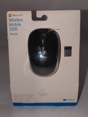 Microsoft Wireless Mobile 3500 Mouse Model No 1571, 1496 black | eBay