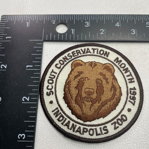 1997 SCOUT CONSERVATION MONTH INDIANAPOLIS ZOO Indiana Patch (BEAR ...