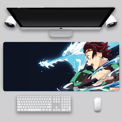70x30CM Anime Demon Slayer Large Gaming Keyboard Computer Mouse Pad ...
