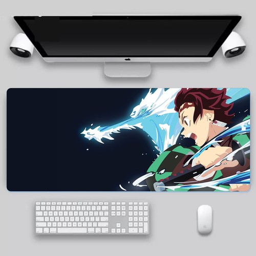 70x30CM Anime Demon Slayer Large Gaming Keyboard Computer Mouse Pad ...