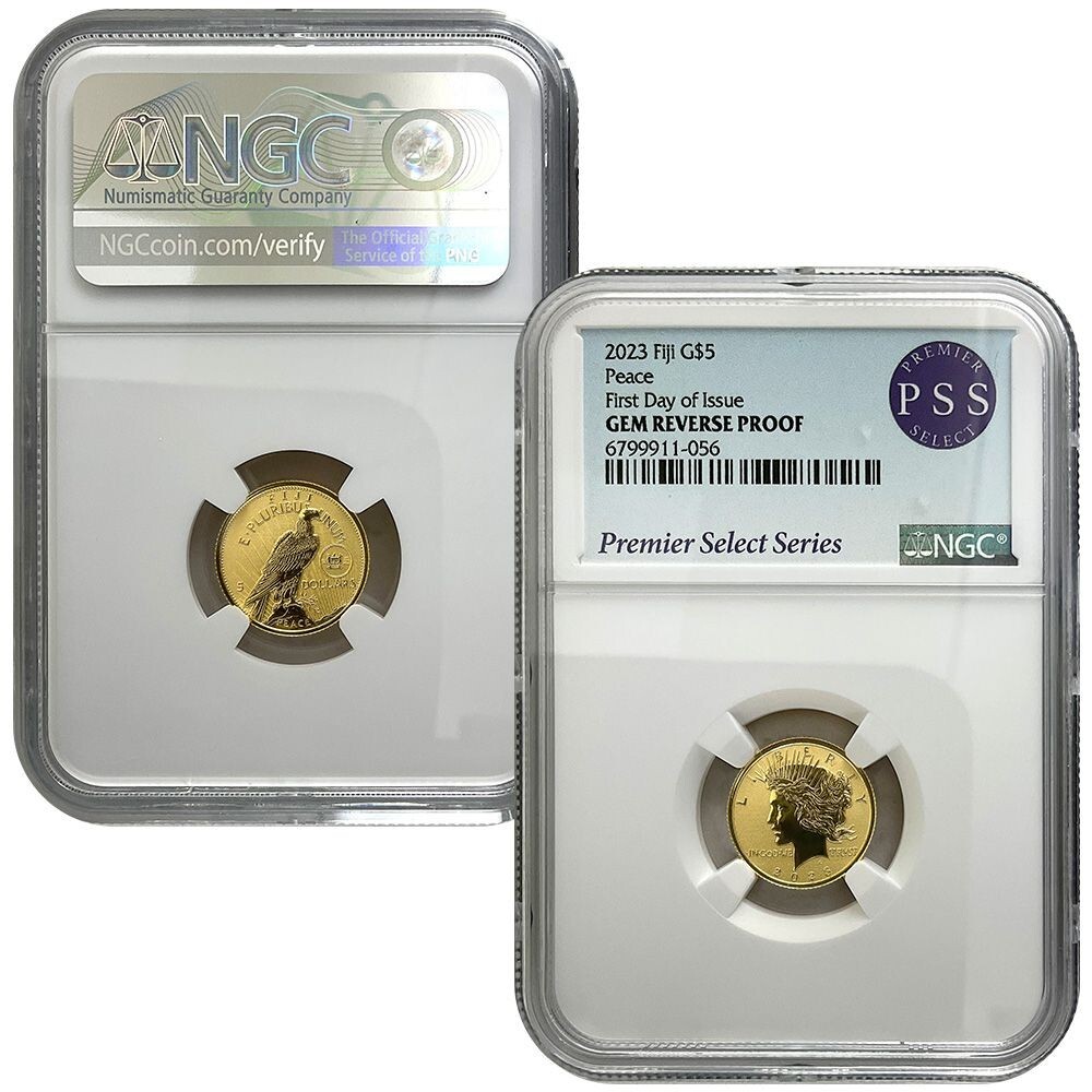 2023 "EXTREMELY RARE & LTD." 1/10oz MORGAN & PEACE GOLD COINS (24KT ...