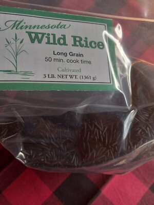 Minnesota Wild Rice 3 lb Long Grain Cultivated 50 min cook time | eBay