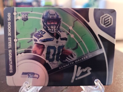 2022 Elements Kenneth Walker III RPS Steel Signatures Rookie Autograph ...