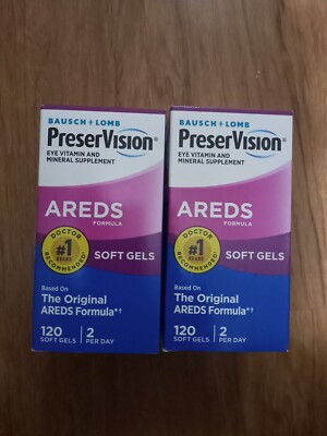 PreserVision AREDS Formula Soft Gels, 120 Softgels Ea (Pack of 2 ...