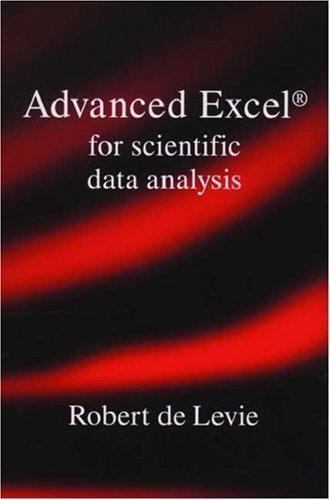 Advanced Excel for Scientific Data Analysis by De Levie, Robert 9780195152753| eBay