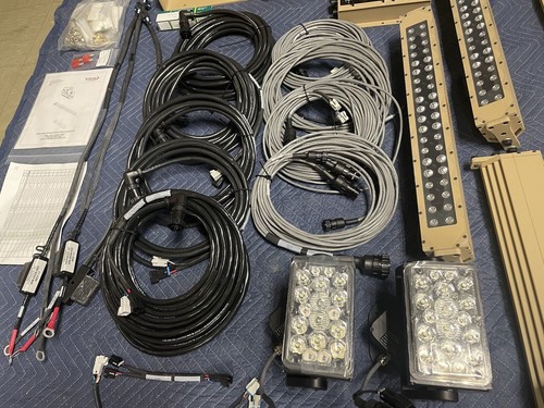 IBIS TEK LED Light Bar KIT w/ Motorized Search Lights MILITARY HMMWV ...