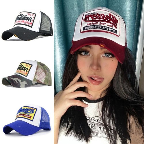 Cotton Snapback Cap Letters Embroidery Sun Protection Caps Teenagers ...