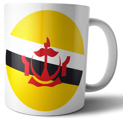 Brunei Flag Tea - Coffee - Mug - Cup - Birthday - Christmas - Gift ...