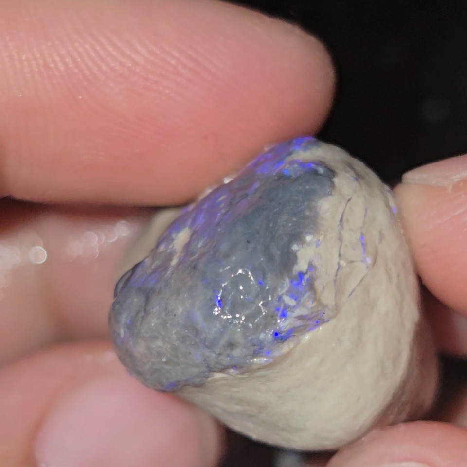 75CTS BLUE Rough UNSNIPPED Nobby Lightning Ridge 1 Piece Australian ...
