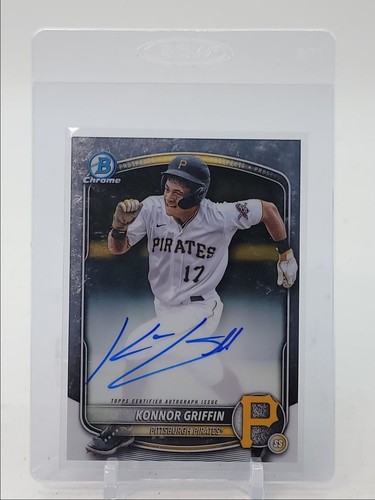 KONNOR GRIFFIN 2025 BOWMAN CHROME AUTOGRAPH BASEBALL PIRATES AUTO Q4271 ...