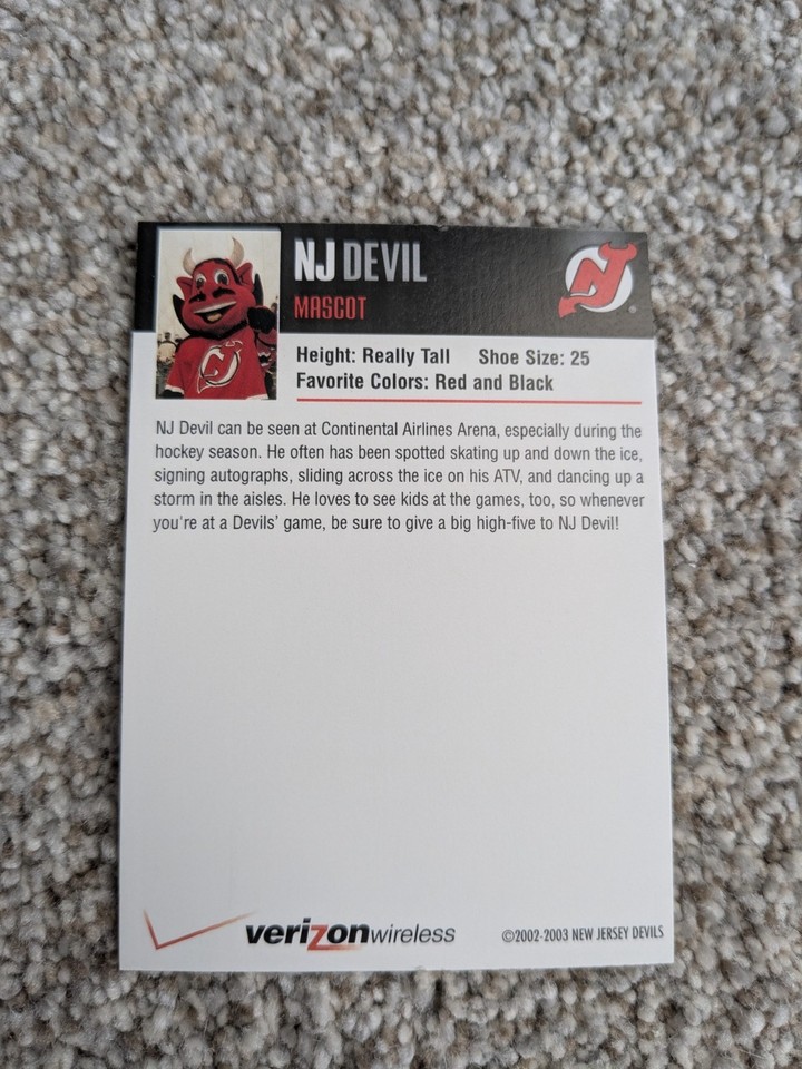 2002 Verizon Wireless New Jersey Devils Team Set - 31 Cards - Players ...