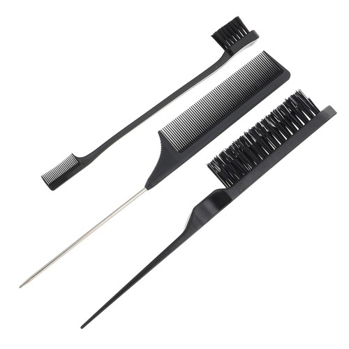 3Pcs Reusable Hair Coloring Brush Comb Kit Home Salon Hairstyling Tools ...