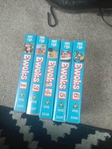 Star Wars Ewoks Animated Series VHS 1,3,4,5,6 excellent Condition ...