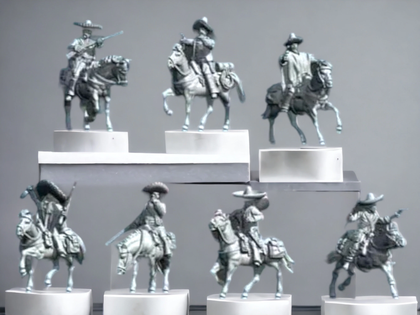 Mounted Mexican Outlaws X7: Wild West 28mm Wargame and Diorama ...