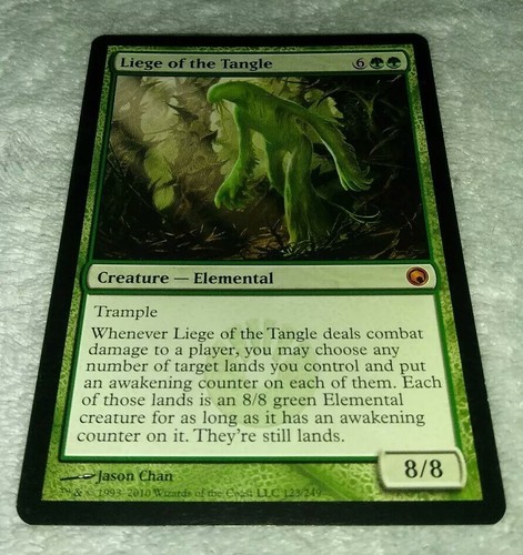 1x Liege of the Tangle Scars of Mirrodin MtG Magic Green Mythic Rare 1 ...