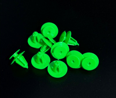 10 x Land Rover Door Trim Panel Retainers Green Clips Exterior Vehicle ...