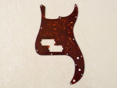 PICKGUARD BROWN TORTOISE SHELL 4 PLY FOR FENDER P BASS / PRECISION BASS ...