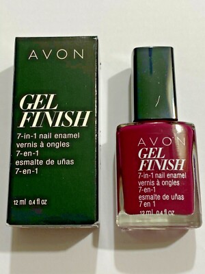 Avon Very Berry Nail Polish Enamel~Perfect Fall Color~7 in 1 GEL FINISH ...