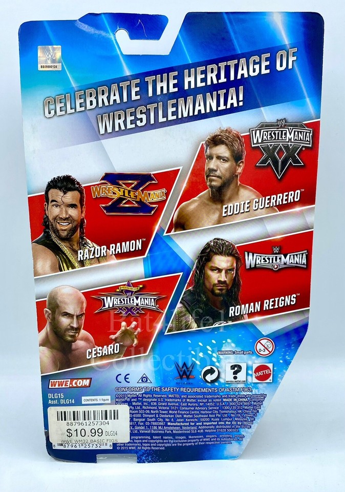 Razor Ramon WWE Mattel Basic Wrestling Figure Wrestlemania Scott Hall ...