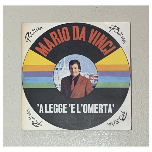 Mario Da Vinci Vinyl 7" 45 Revolutions 'A Legge 'E Legal L'Omerta Toda ...