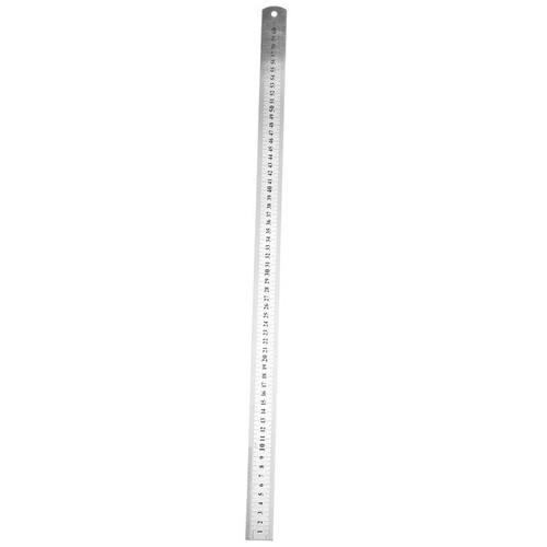 Stainless Steel Side Measuring Straight Ruler 60cm/24", Silver K8S8 ...
