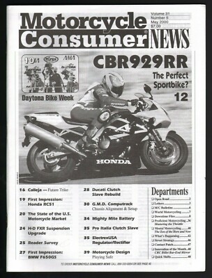 2000 May Motorcycle Consumer News - Vintage Magazine | eBay