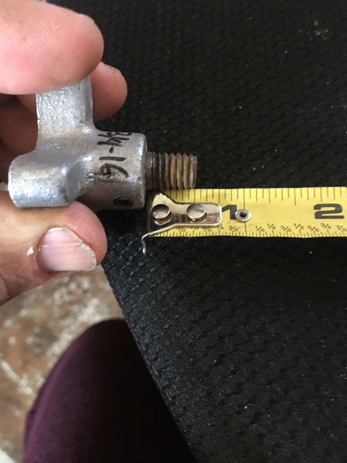 4 PRONG KNOB Metal With 3/8" X 16 X 1/2”STUD 2”span On Prongs | eBay