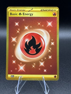 Basic Fire Energy - 230/197 - Pokemon TCG Obsidian Flames - Gold Card ...