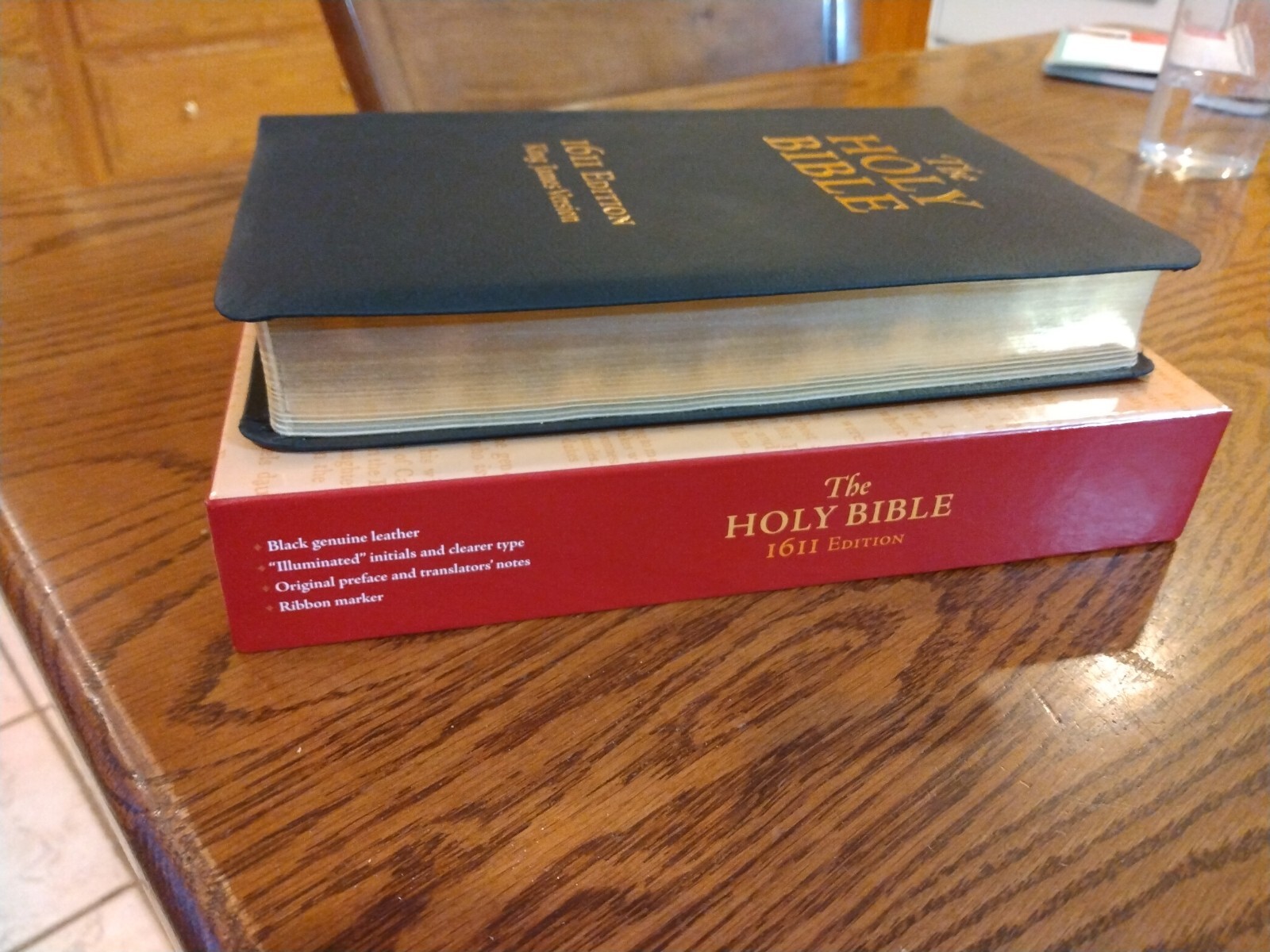 KJV 1611 Bible 400th Anniversary Edition Genuine Leather ~ with ...