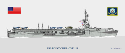 USS Point Cruz L CVE-119 US Navy | eBay